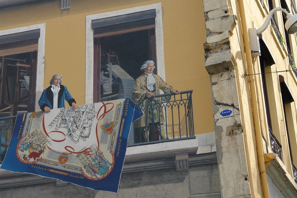 "Fresque des Lyonnais" Trompe-l'oeil LYON - CitéCréation